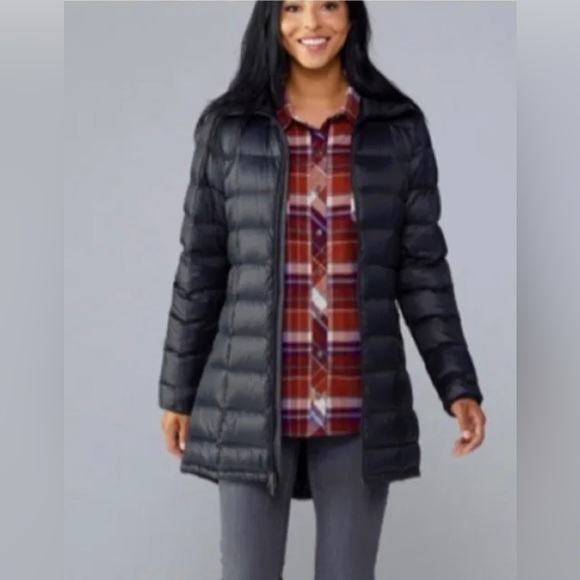 REI | Jackets & Coats | Womans Rei Coop Long Light Packable Black ...